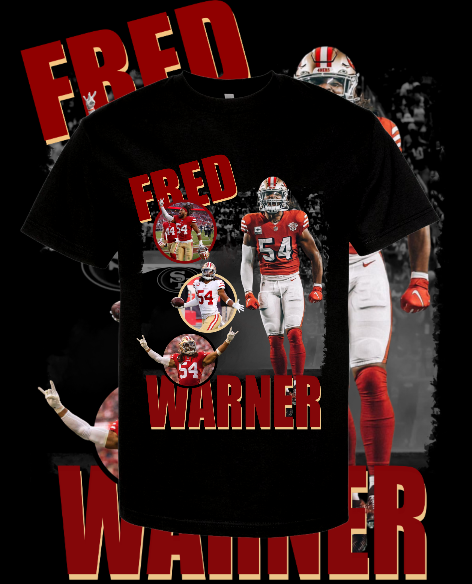 Fred Warner Graphic Tee | DBC Customs LLC